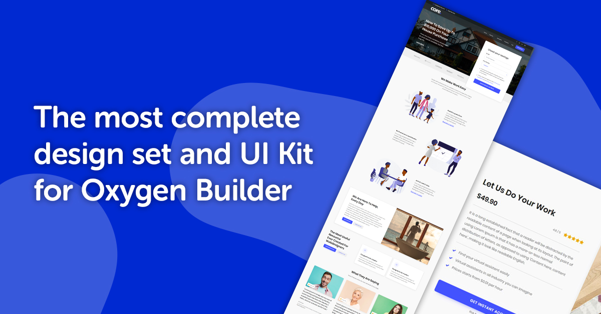 The Most Complete Design Set & UI Kit For Oxygen Builder